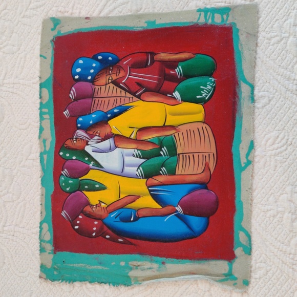 Wilner | Art | Vintage Wilner Haitian Island Market Oil Painting On ...